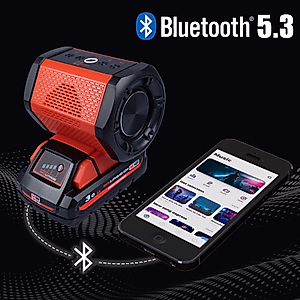 ohyes Bluetooth Speaker Fit for Milwaukee M18 Battery Packs for Jobsite, Camping & Workshop (Battery not Included)