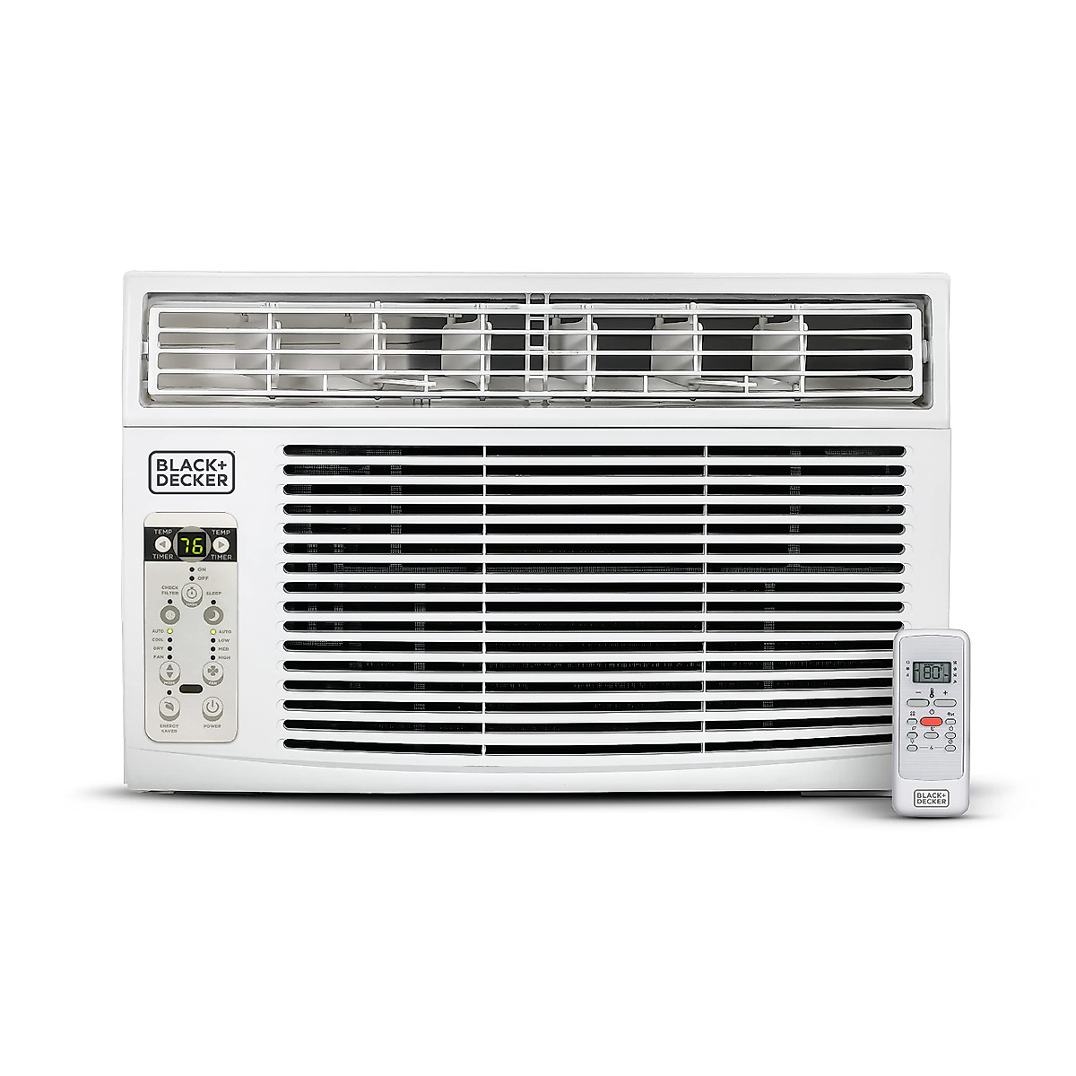 BLACK+DECKER BD145WT6 Window Air Conditioner with Remote Control, 14500 BTU, Cools Up to 700 Square Feet, White