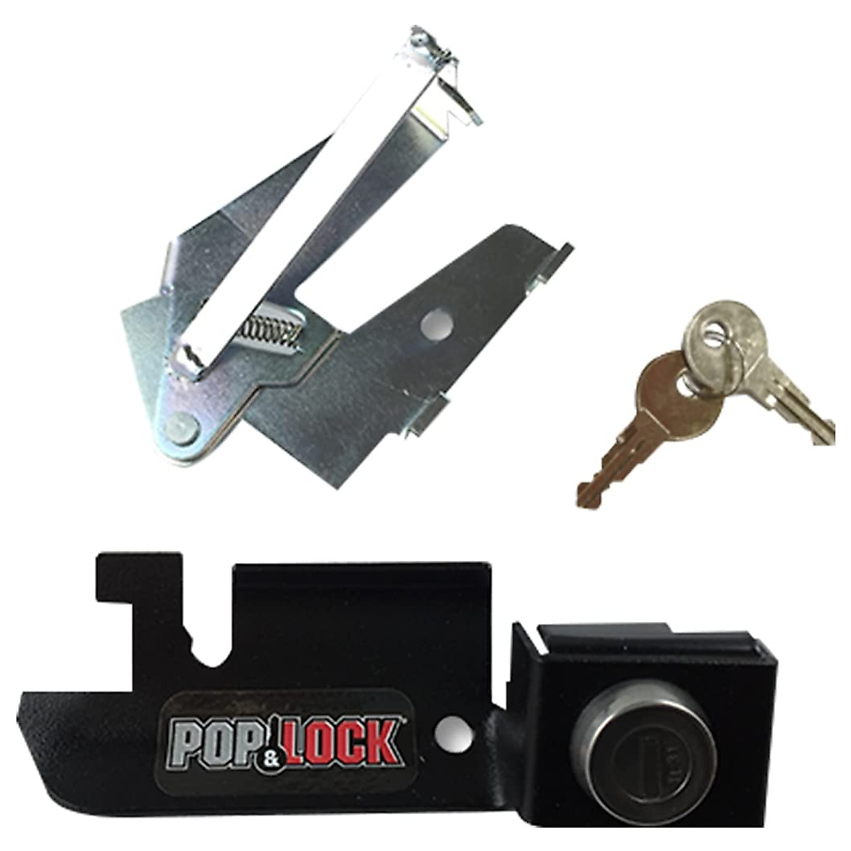 Pop & Lock PL2300 Black Manual Tailgate Lock (Works only with Factory Steel Handle)