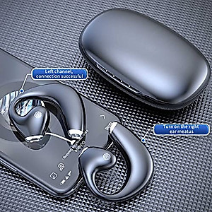 True Wireless Bone-Conduction Bluetooth Headset 5.3 No in Ear Ear HiFi Audio Quality Dual HD Call 480H Long Endurance Can Not Be Thrown Off The Sports Head