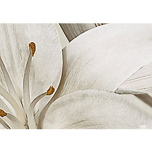 artgeist Textured Canvas Wall Art Flowers Lily 80x40 in - 5pcs Painting Canvas Prints Picture Artwork Image Framed Contemporary Modern Photo Wall Home b-A-0309-b-o
