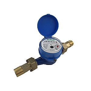 DAE AS-75m Water Meter, 3/4" NPT Couplings, Measuring in Cu Meter