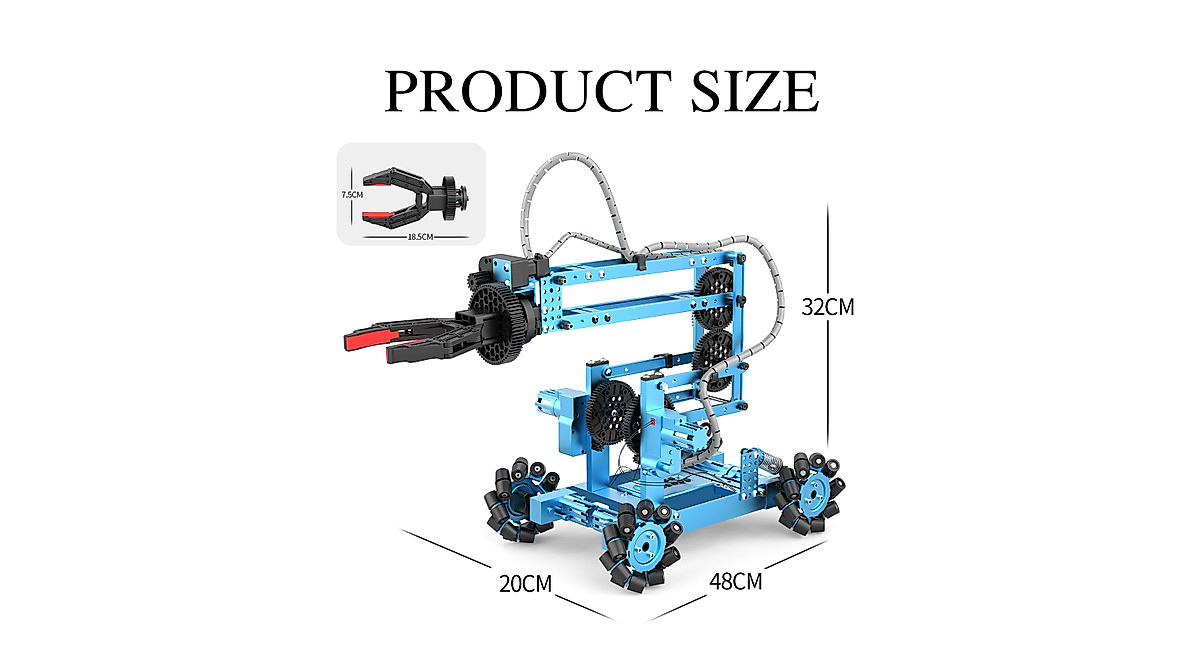 YAZHIYI Robotic Arm Kit - STEM Building Toy for Kids & Adults