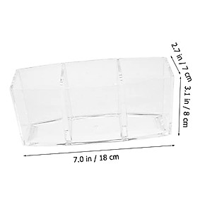 HEMOTON Box Storage Box Plastic Compartment Organizer Box Plastic Comb Tea Bag Storage Clear Tea Bag Box Tea Bag Holder Organizer Coffee Storage Box Tea Bag Storage Box