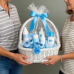 Shrink Wrap Bags for Gift Baskets, 24x30 inches Clear PVC Heat Gift Basket Shrink Bags 5Pack