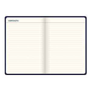 LETTS Icon A5 5 Year Diary, Cream Paper, 384 Pages, 8.25 x 5.75 x 0.75 Inches, Navy (B090024), gold