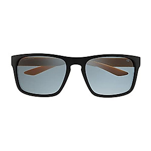 Cat Caterpillar 8017 Men's Polarized Square Sunglasses, Matte Black, 58 mm
