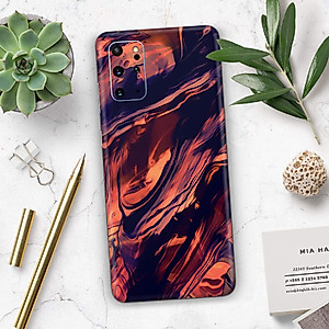 DesignSkinz Blurred Abstract Flow V11 Protective Vinyl Decal Wrap Skin Cover Compatible with The Samsung Galaxy S20 (Screen Trim & Back Glass Skin)