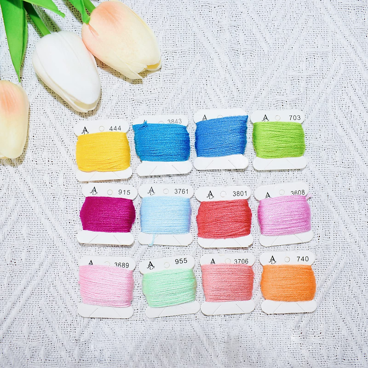 Athena's Elements Friendship Bracelet String Kit - 276pcs Embroidery Thread and Accessories - Colors are Labeled with Std Embroidery Codes - Perfect Thread for Cross Stitch, Hand Embroidery