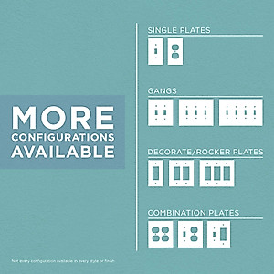 Franklin Brass 64219 Architectural Single Toggle Switch Wall Plate, Matte Black