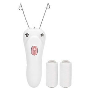 Ladies Facial Hair Remover Electric Women's Beauty Epilator, Cordless Electric Facial Threading Hair Removal for Women, Rechargeable Face Hair Remover Cotton Thread Epilator Body Hair Removal Device