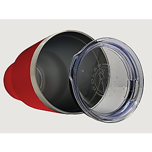 LaserGram 30oz Vacuum Insulated Tumbler Mug, Pineapple, Personalized Engraving Included (Red)