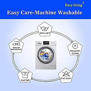 Easy-Going Full/Queen Size Reversible Quilt Set with 1 Quilt and 2 Pillow Shams, Soft Bed Quilt Cover, Lightweight Microfiber Bedspread, Water and Stain Resistant, Gray/Light Gray