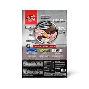 ORIJEN Fit and Trim Dry Cat Food, Grain Free Cat Food for Adult Cats, With WholePrey Ingredients, 4lb