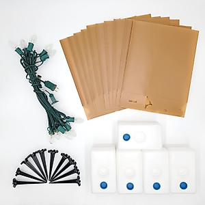 Lumabase 32310 Electric Luminaria Kit, Tan