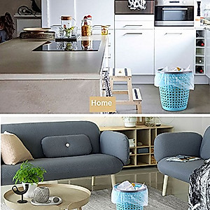 Small Trash Bags 4 Gallon Garbage Bags Waste Basket Bin Liners Bags For Bathroom, Kitchen, Office, Home Bedroom ,Car- Clear White (125 Count)