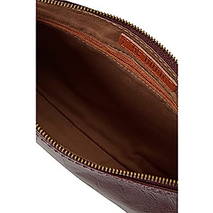 HOBO Darcy Sleek Crossbody Handbag For Women - Top Zipper Closure With Tassel Detail and Patterned Interior, Chic and Stylish Handbag Merlot 2 One Size One Size