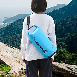 BOMEI PACK - Blue Waterproof Dry Bag for Kayaking, Beach, Rafting, Boating, Hiking, Camping and Fishing