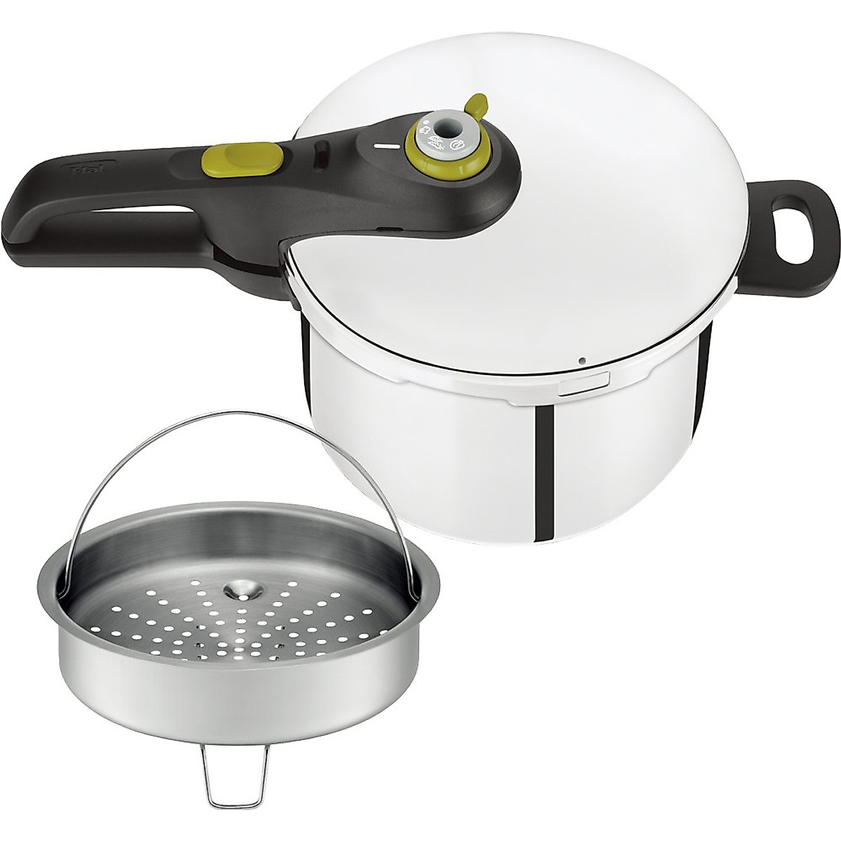 Tefal P2530744 T-fal Pressure Cooker, 2.3 gal (6 L), Induction Compatible, For 4-6 People, Single Handle, Secure Neo