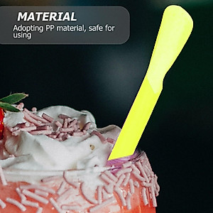 Plastic Straws 150pcs Disposable Spoon Straws Dual Use Drinking Spoon Straw for Milkshakes Shaved Ice (Mixed Color) Straws Disposable