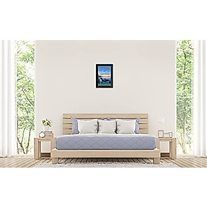 New Hampshire Loon & Chick Professionally Framed Art Print from Illustration by Artist Joanne Kollman Framed Art Size: 14" x 20"