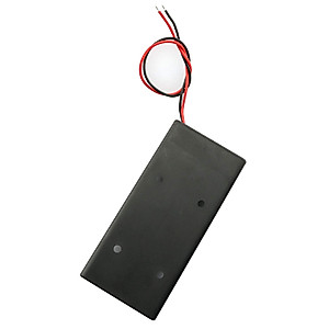 RuiLing 5-Pack 18650 Battery Holder 2 Slots x 3.7V Battery Storage Case DIY Batteries Clip Box with Cover