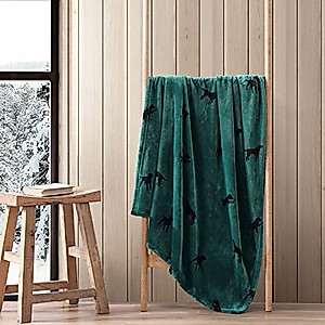Eddie Bauer- Throw Blanket, Ultra Soft Plush Home Décor, All Season Bedding (Buddy The Dog Green, 50 x 60)