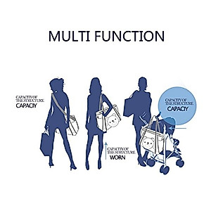 Mom Miya Large Capacity Multifunction Mummy Diaper Bag Tote Bag Mother Nappy Bag Set 3pcs Star Bear Design 2 Color (Blue)