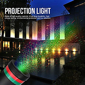 Christmas Projector Lights, Waterproof Christmas Lights Projector, Red And Green Outdoor Projection Light, Long Durability Decorative Spot Lamp for Christmas Landscape, Ourtyards, Homes,Stage(US Plug)