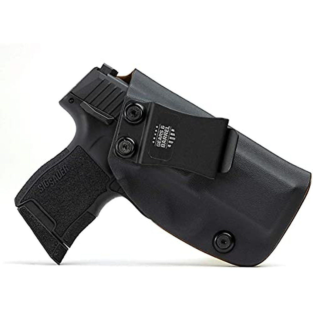 Gears and Barrels Kydex Leather Holster for Taurus GX4 - IWB Concealed Carry with Adjustable Retention and Leather Lining - Right Hand