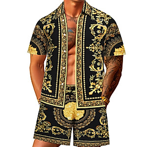 JoZorro Hawaiian Shirt Sets Camisa Negra Para Hombre 70s Outfits for Men Mens Tracksuit Camisa Para Hombre Camisas Para Hombres Camisa Blanca Para Hombre Camisas De Vestir Para Hombres