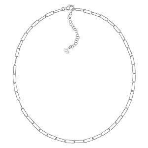 Silpada 'Graffetta' Chain Necklace, Textured in Sterling Silver, 16" + 2"