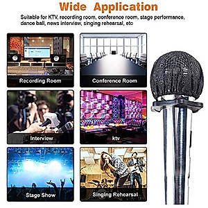 LittlePa 200 Pcs Disposable Microphone, Non-Woven Fabric, USB Connector, for Karaoke, Press Conferences, Recording Rooms