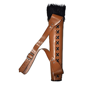 UNIVERSE ARCHERY Back Arrow Quiver | Genuine Cowhide Leather Arrow Holder | Traditional Handmade Quiver for Hunting & Archery Sports | Lightweight & Comfortable