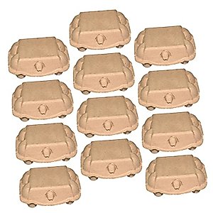 SECFOU Egg Bulk Carton Travel Containers 20pcs Box Egg Carton Pulp Eggs Egg Cartons Egg Carton Trays