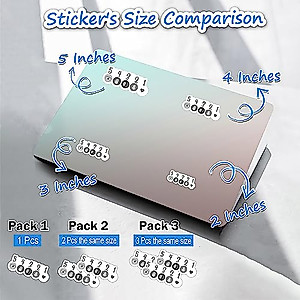 Miraki 5-4-3-2-1 Mindfulness Grounding Sticker, Mental Health Sticker, Mental Health Reminder Stickers, Water Assitant Die-Cut Vinyl Funny Decals for Laptop Phone Water Bottles Kindle Sticker