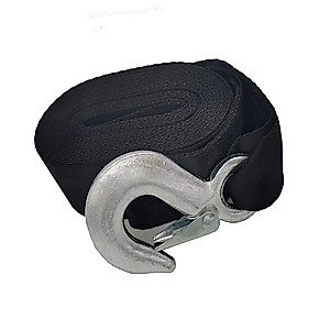 Deals4you Marine Boat Trailer Winch Strap with Hook Replacement, Approx 2''x20'' and 4500 lbs Breaking Strenght for Boats, Trailer, Wave Runner, Towing and Heavy Duty Equipment