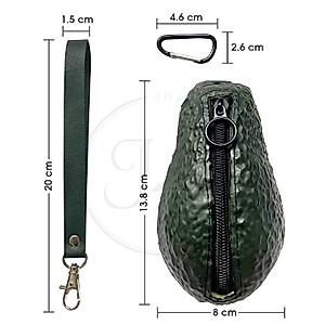 Avocado Coin Purse For Women/Avocado Gifts Wallet Purse Coin Pouch /Vegan Gifts or Keto Gifts Keychain /Novelty Purse Pouch Wristlet Wallets for Women/Avocado Stuff or Avocado Wallet Wristlet