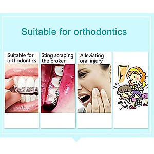 RZJZGZ Dental Oral Care Orthodontics Wax with Fruit Smell for Brace Wearers Flavored Gum Protection (3Pack)