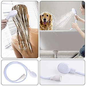 Sink Spray Hose with Retainer,Portable Sink Hose Faucet Sprayer, Shampoo Sprayer Handheld Hose Faucet Shower Head Spray Hose for Bathing Baby,Pets,Washing Hair,Rinsing Vegetables (78 inch)