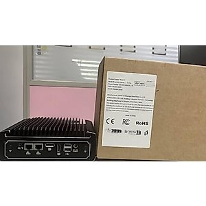 PARTAKER Windows 10 Industrial PC, Fanless Mini Desktop Computer with Intel Core Quad Core CPU i7 8550U 8565U,8GB RAM,240GB SSD,1TB HDD,1xNICs, 4xUSB 3.0,2xCOM RS232,HDMI,VGA,Wi-Fi