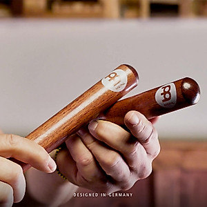 Meinl Percussion Select Hardwood Claves Musical Instrument Sticks — NOT Made in China — for Live, Studio and Classrooms, 2-Year Warranty (CL1RW)