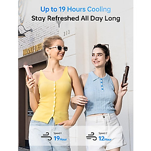 JISULIFE Handheld Mini Fan, 3 IN 1 Hand Fan, Portable USB Rechargeable Small Pocket Fan, Battery Operated Fan [14-21 Working Hours] with Power Bank, Flashlight Feature for Women,Travel,Outdoor-Pink, 1 Count (Pack of 1)