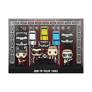 Funko POP Moment Deluxe: U2 s Zoo TV Tour (1993) Vinyl Figures (2022 Limited Edition Exclusive)