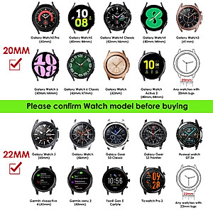 CAGOS for SAMSUNG Galaxy Watch 6 Band Classic 47mm 44mm 43mm 40mm/Galaxy Watch 5 Band Pro 45mm 44mm 40mm/Galaxy Watch 4 Band Classic 46mm 44mm 42mm 40mm, Rugged Paracord Sport Strap for Men, Black XL