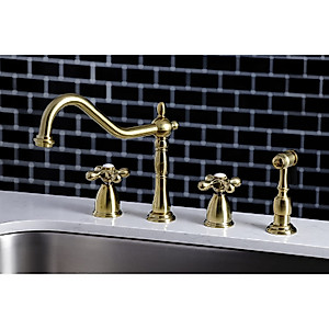 Kingston Brass KB1791AXBS Heritage 8-Inch Centerset Kitchen Faucet, Polished Chrome