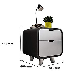 ZHAOLEI Nordic Bedside Table Simple Small Bedroom Mini Grey Paint Simple Creative Bedside Cabinet