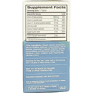 Ocuvite Nutrition For Eyes, Tabs By Bausch and Lomb 120'S ( pack of 3)