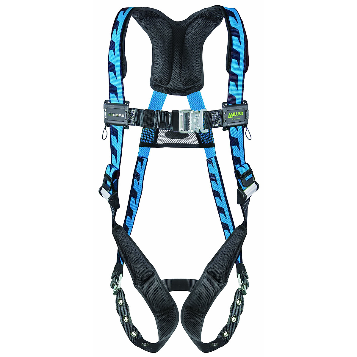 Miller by Honeywell Titan by ACMB-TB/UBL AirCore Full Body Harness, Large/X-Large, Blue