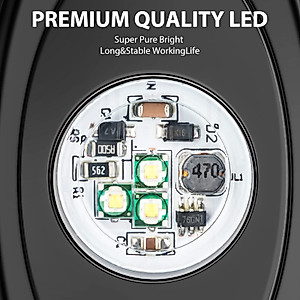 YONEDA Rock Lights for Trucks(4 Pods White)